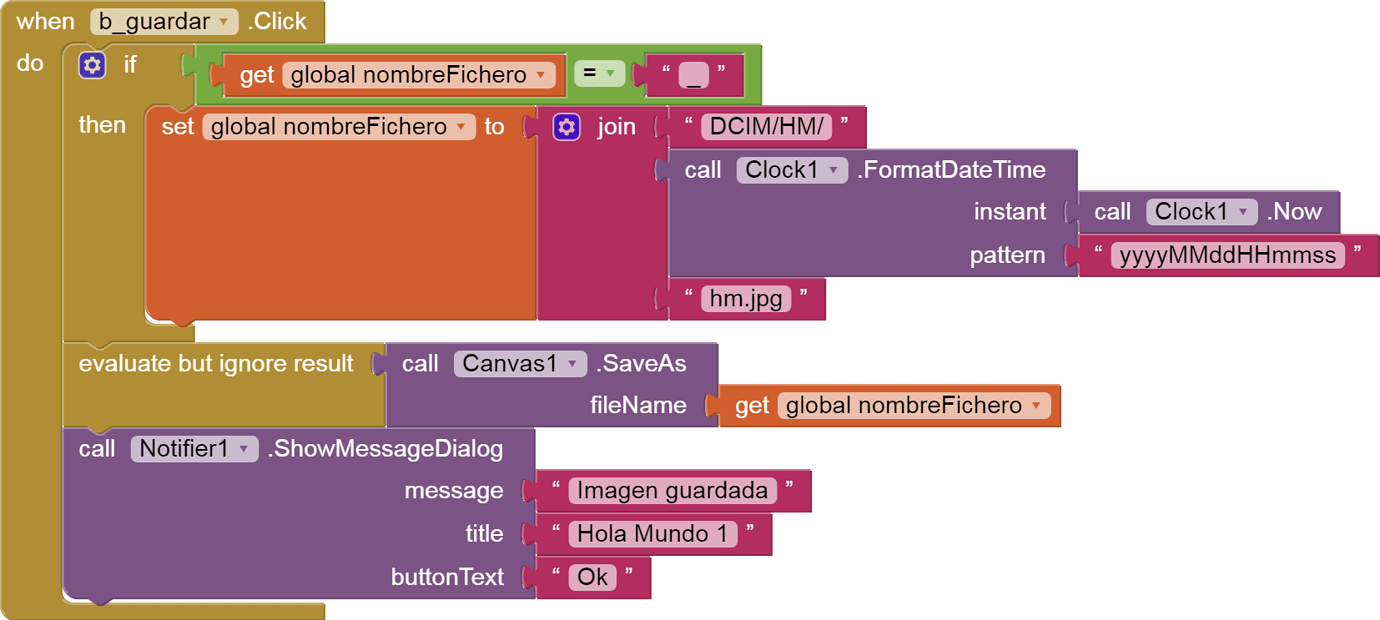 Guardar fotos en galería - MIT App Inventor Help - MIT App Inventor ...