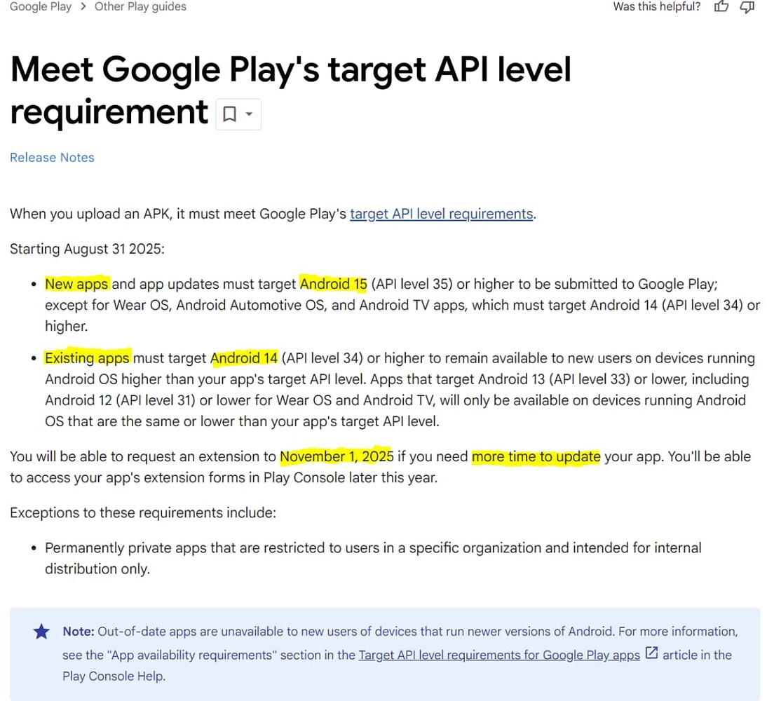 [HELP NEEDED] Google Play Warning – App Inventor apps must target ...