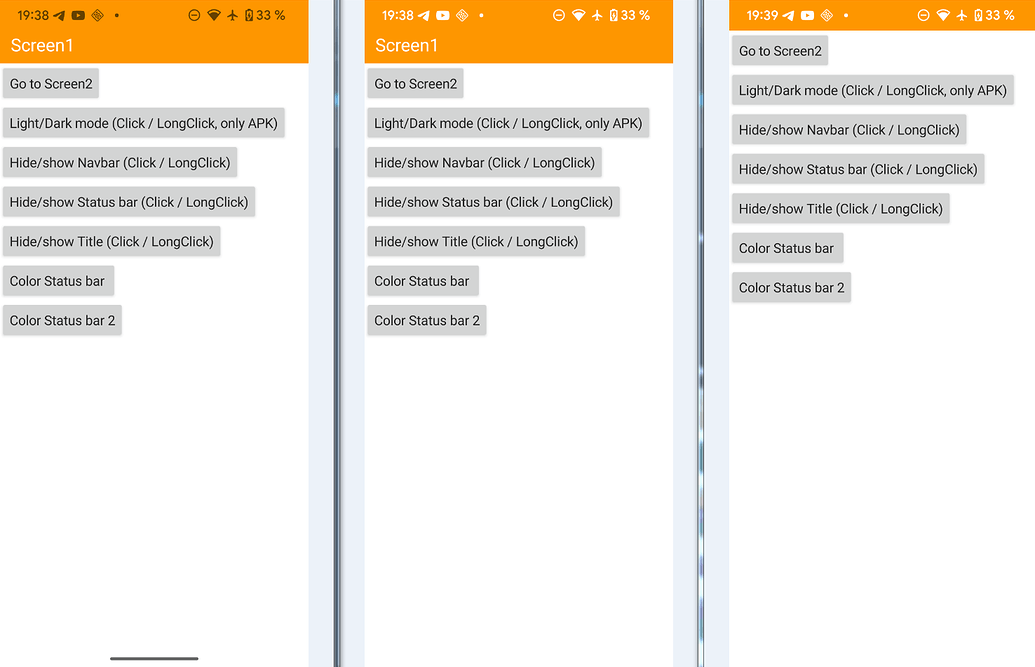 Android 15+ : Status and Nav Bar Colours - Extension Development - MIT ...