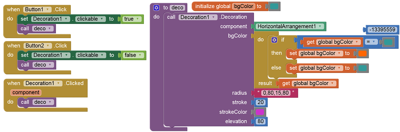 Decoration Extension - Extensions - MIT App Inventor Community