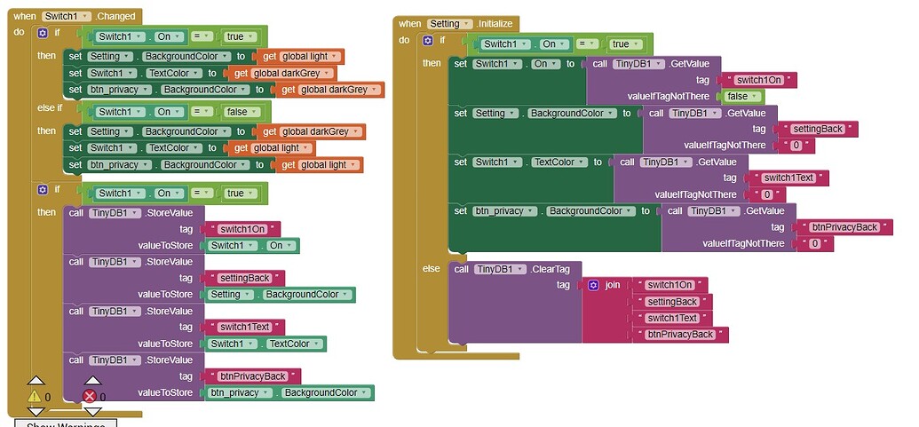 Connection Switch with Tiny DB. Can't connect - MIT App Inventor Help ...