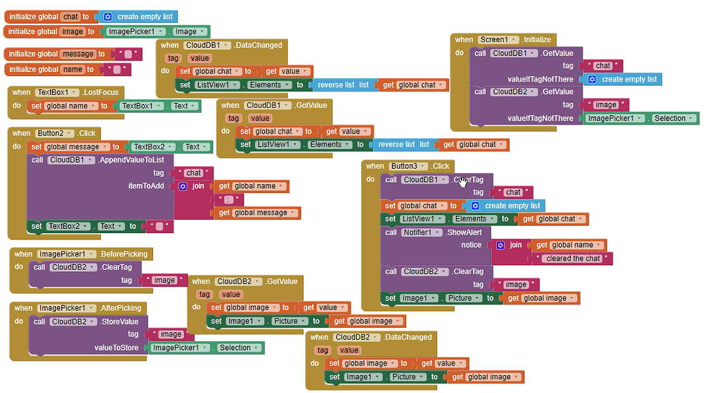 Using Image Picker to send images with CloudDB (use ActivityStarter instead) - MIT App Inventor ...