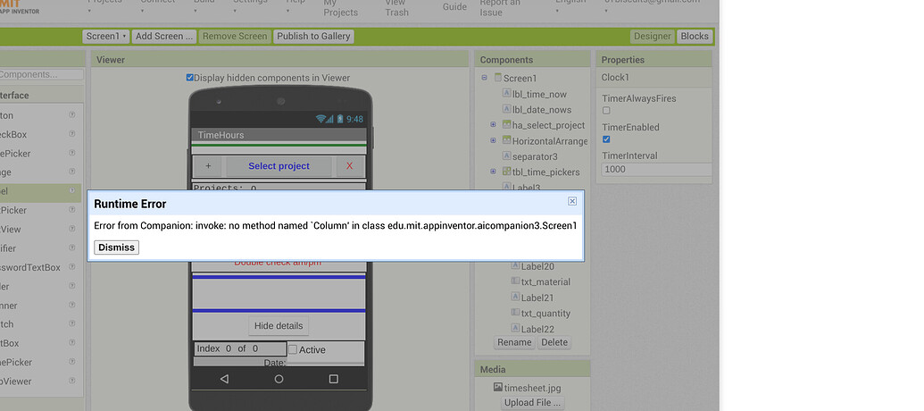 Not sure if it's mine or an ai issue - Bugs and Other Issues - MIT App Inventor Community