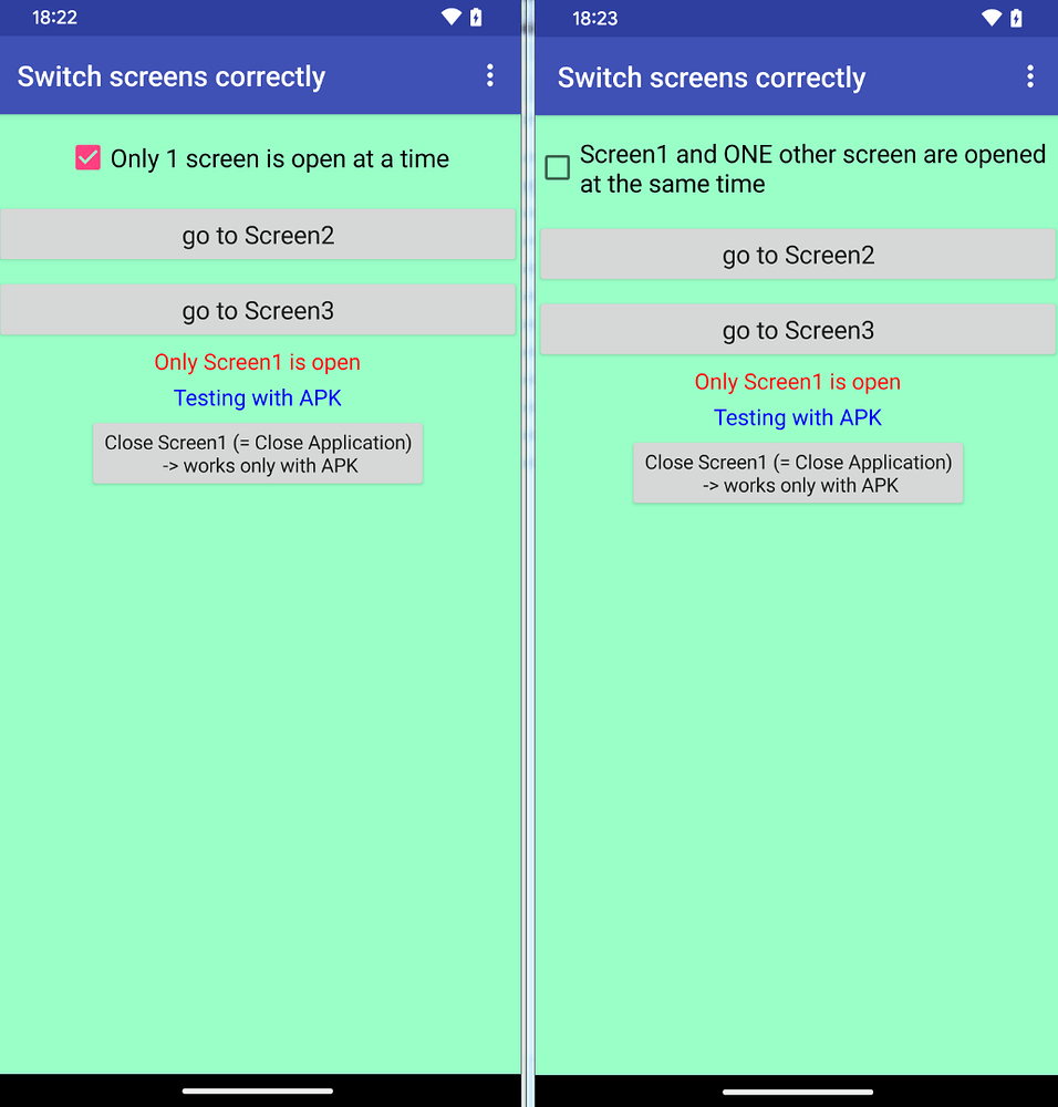 Switch screens correctly - 2 methods - Tutorials and Guides - MIT App ...