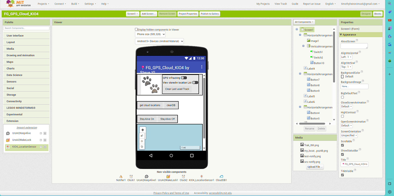 Entire App Running In Background (or Foreground) - MIT App Inventor ...
