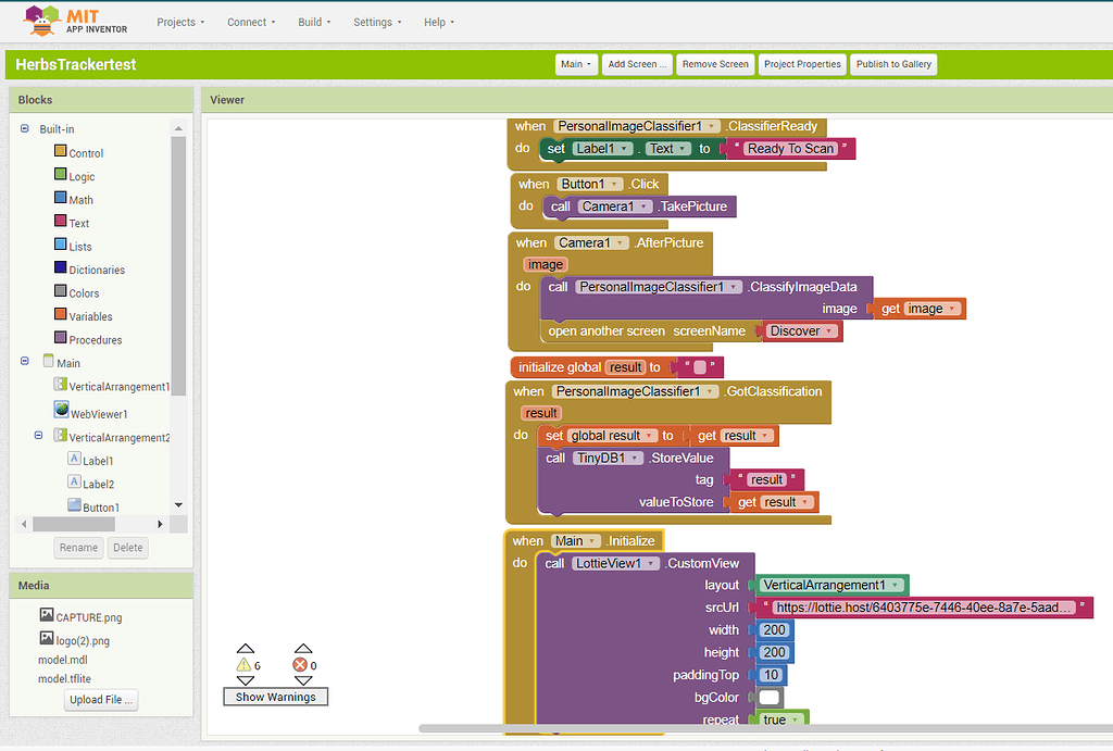 Help Me Please! (Teachable Machine & Personal Classifier) - MIT App Inventor Help - MIT App ...