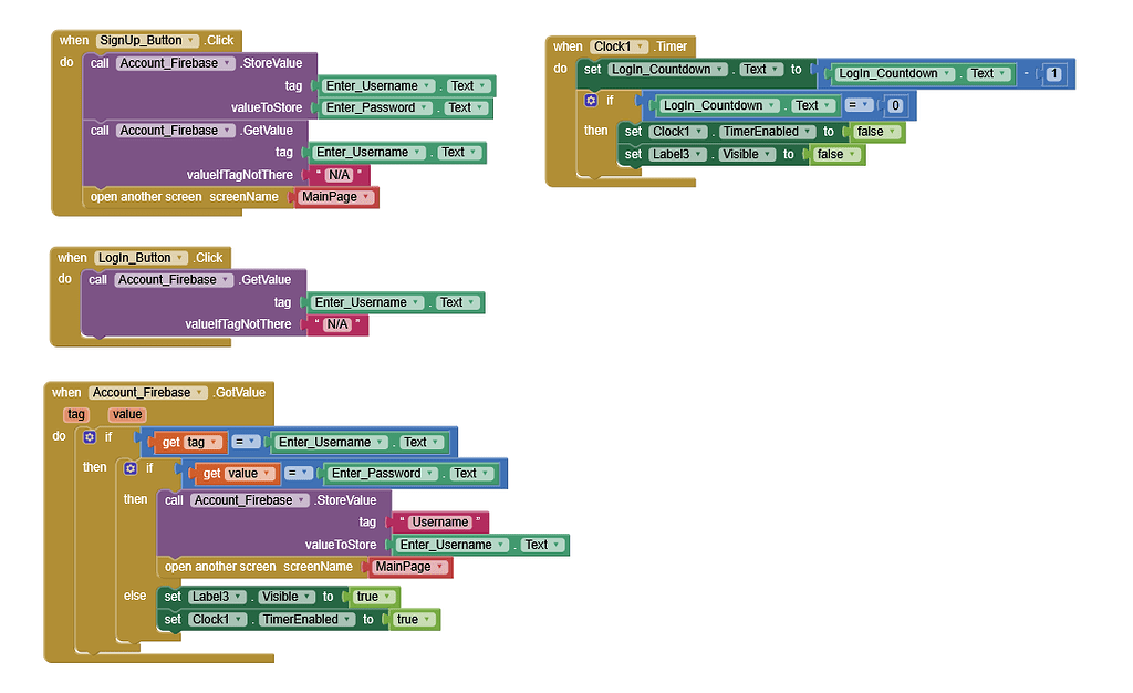 Text should disappear upon a few seconds after pressing a button. But the text doesn't disappear ...