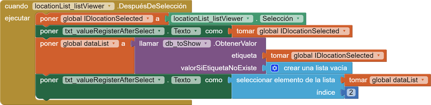 Extraccion de datos especificos desde TinyDB - MIT App Inventor Help ...