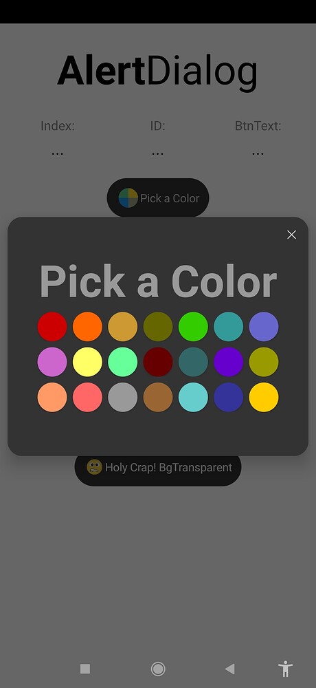 AlertDialog - Custom Dialog -Title & Message (html) • Color • Radius ...