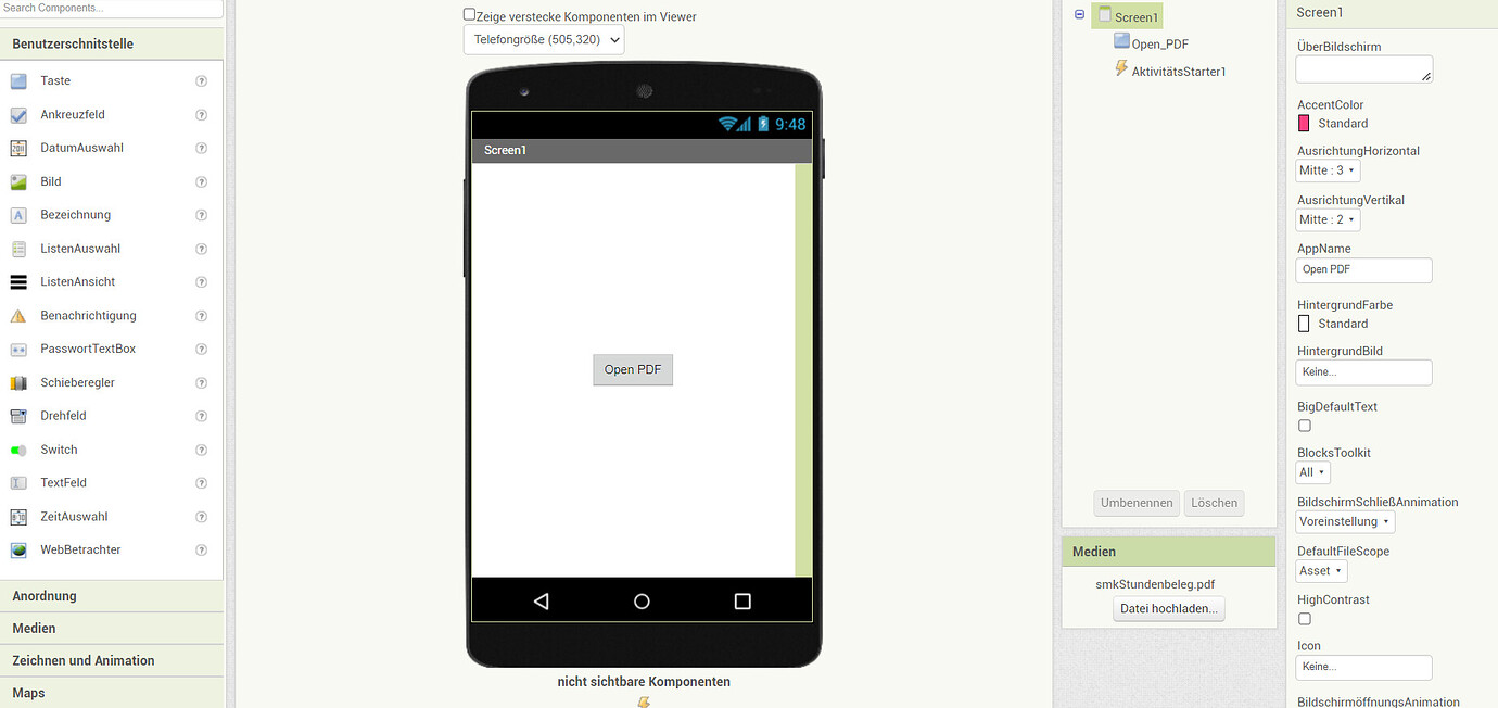 PDF öffnen aus der App - MIT App Inventor Help - MIT App Inventor Community