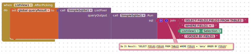 Using Select With Sqlite Mit App Inventor Help Mit App Inventor