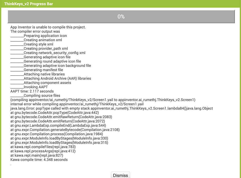 Compiling Error Building Apk Mit App Inventor Help Mit App Inventor Community