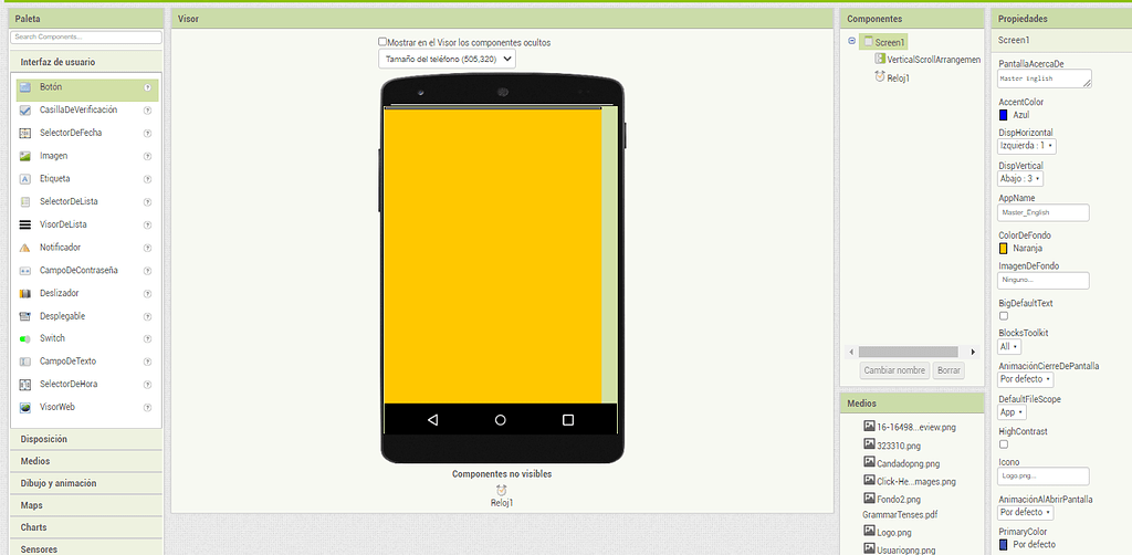 Error de pantalla (translated: Screen bug) - MIT App Inventor Help - MIT App Inventor Community