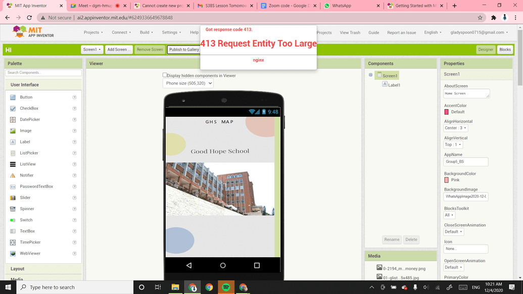 App Inventor Cannot Export My File It Said My File Are Too Large Mit App Inventor Help Mit