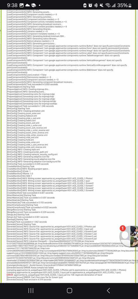 I cant seem to make an application, duplicate declaration of back - MIT ... I cant seem to make an application, duplicate declaration of back - MIT ...
