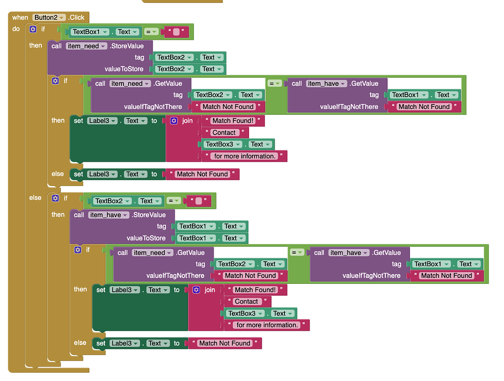 A matching demand and request system using tiny db - MIT App Inventor Help - MIT App Inventor ...