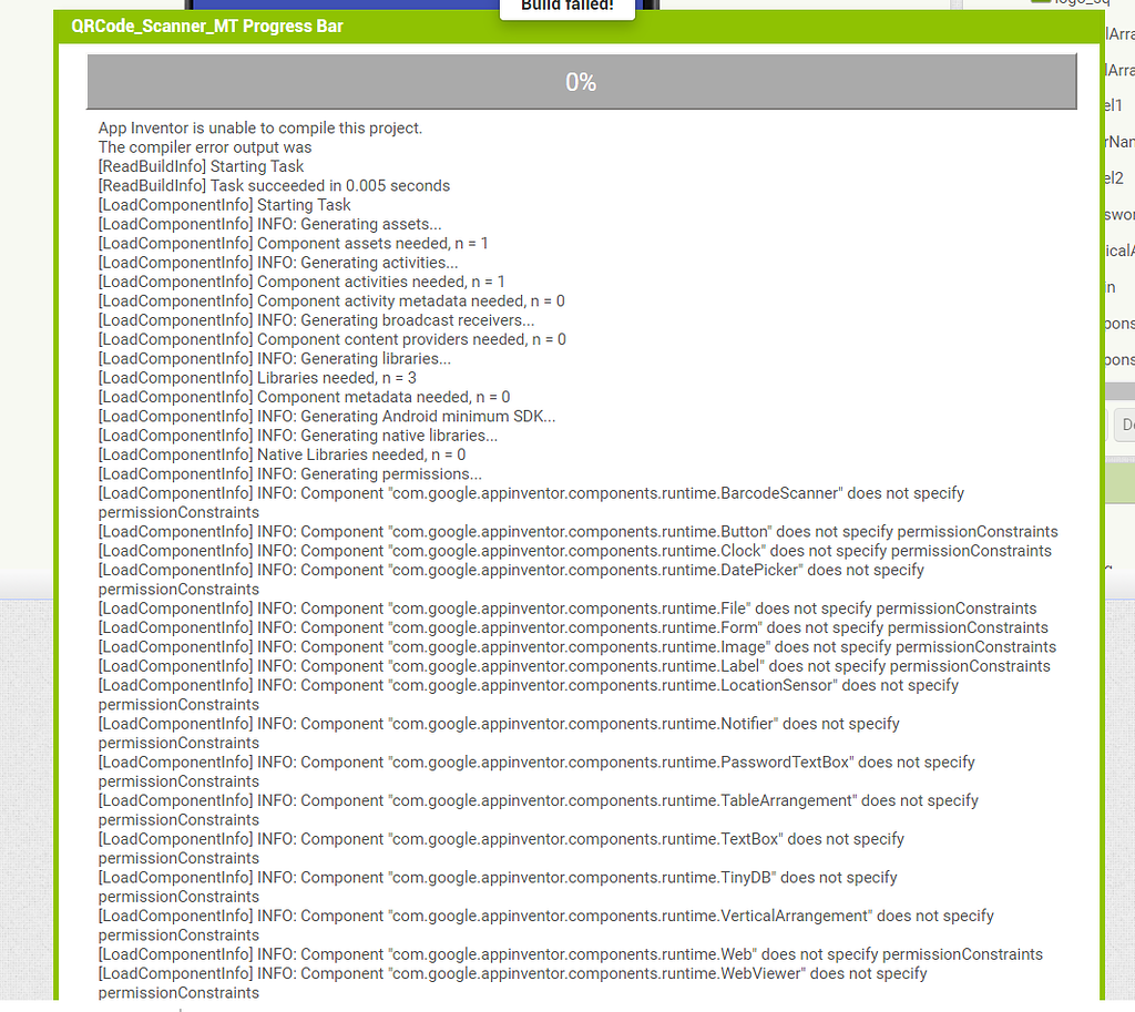Cannot Build apk no project in project - MIT App Inventor Help - MIT App Inventor Community