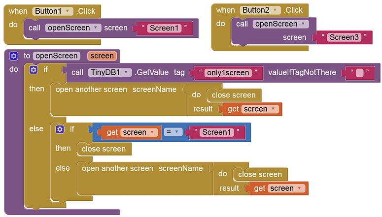 Switch Screens Correctly 2 Methods Tutorials And Guides Mit App Inventor Community