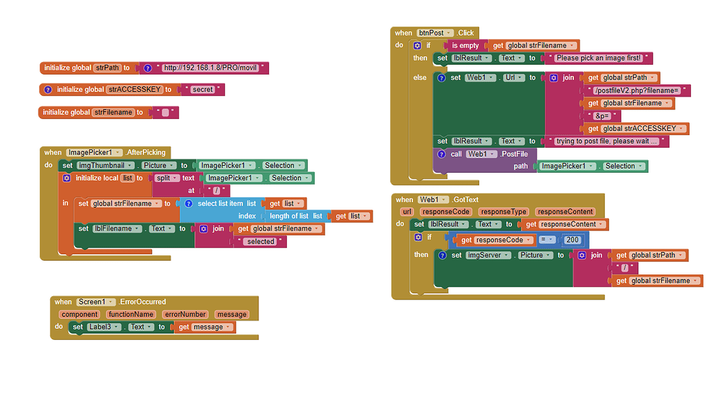Upload Image To Php Server With Mysql Mit App Inventor Help Mit App
