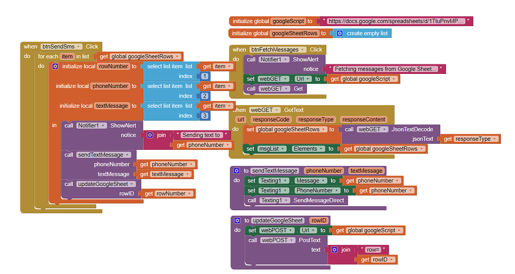 How do you add delay in sending sms (using a Google Sheet) - MIT App Inventor Help - MIT App ...