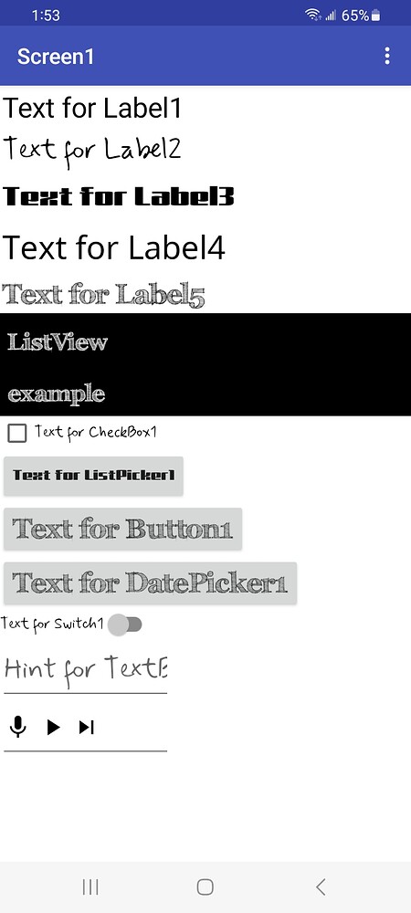 😲 How to import ttf fonts to App Inventor controls - Tutorials and ...