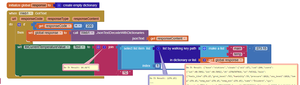 Getting weather information using OpenWeather API - MIT App Inventor ...