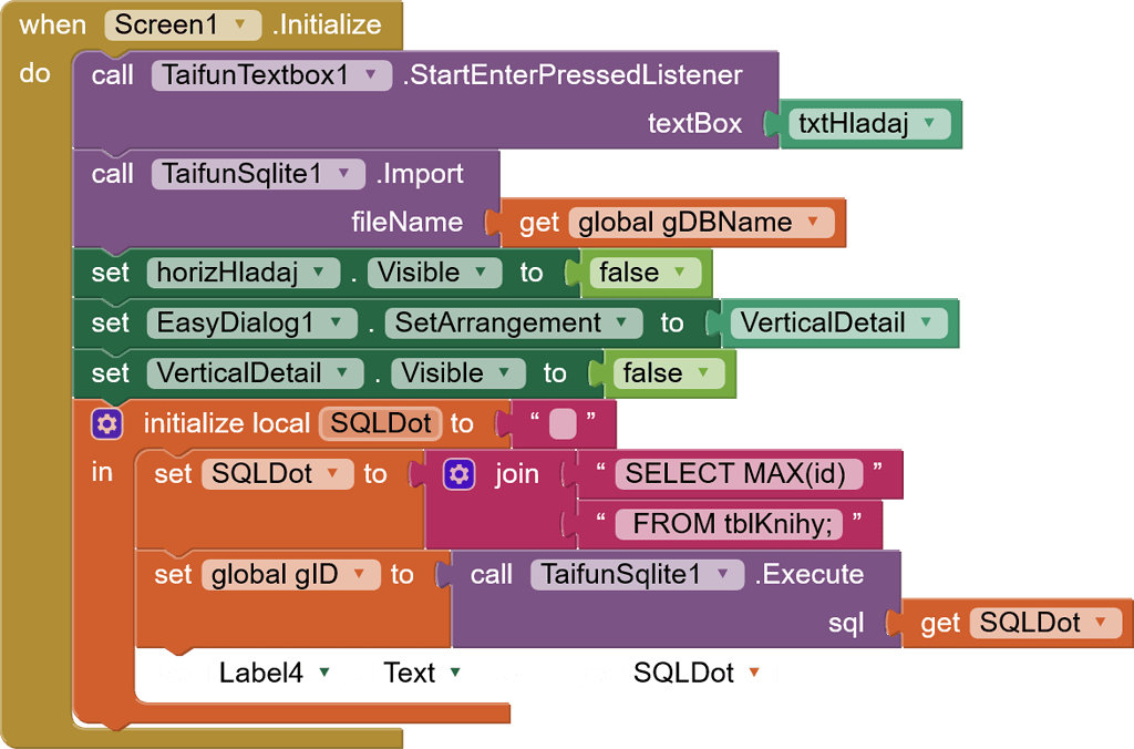 Cannot accept the arguments: , [MAX(id) 415], [1] - MIT App Inventor Help - MIT App Inventor ...