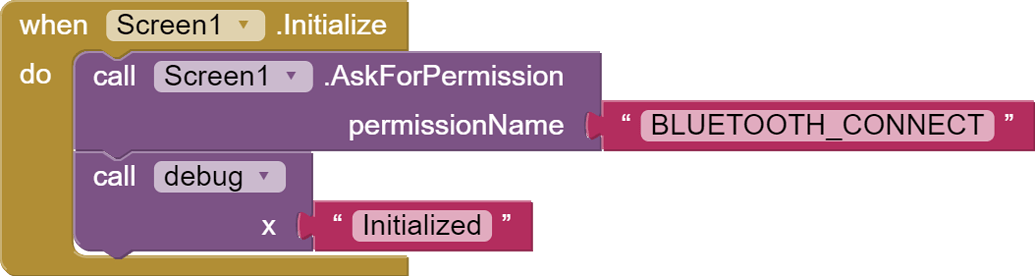 How to verify Bluetooth permissions (race condition) - MIT App Inventor Help - MIT App Inventor ...