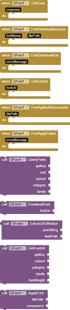 [FREE] 🔥 GFont Extension: Google Fonts for AI2 apps - Extensions - MIT ...