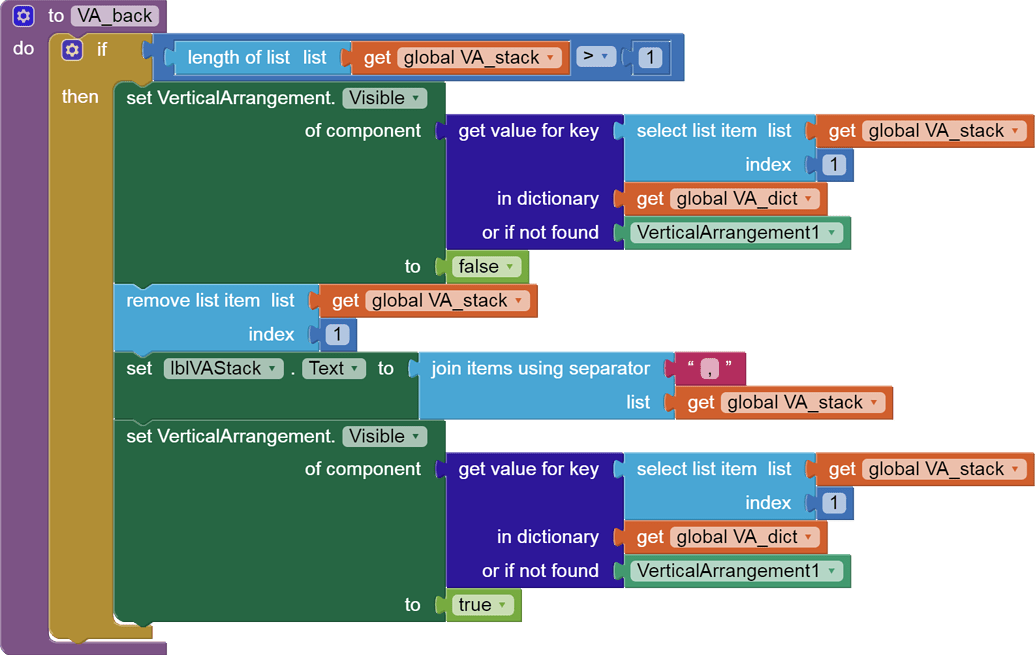 Back to previous vertical arrangement 'page'? - MIT App Inventor Help ...