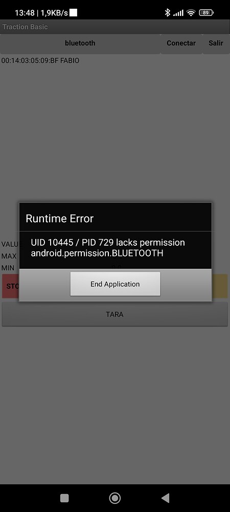 Need Help In Bluetooth Permission For An App On Android 12 161 By Anke Mit App Inventor 9091
