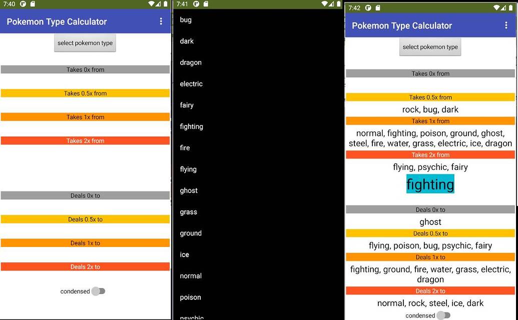 Pokemon Type Calculator - App Showcase - MIT App Inventor Community