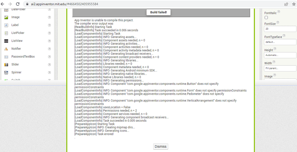 Prepareappicon Task Errored How To Fix It Mit App Inventor Help Mit App Inventor Community