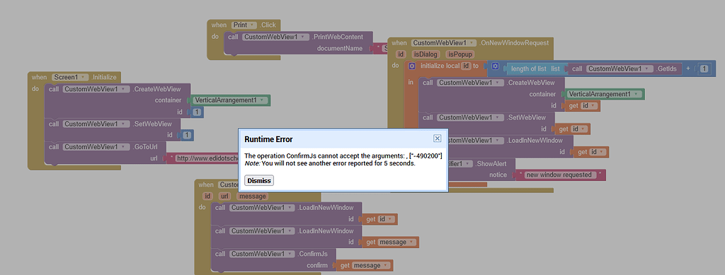 Confirm JS cannot open third webpage in Customwebview - MIT App ...