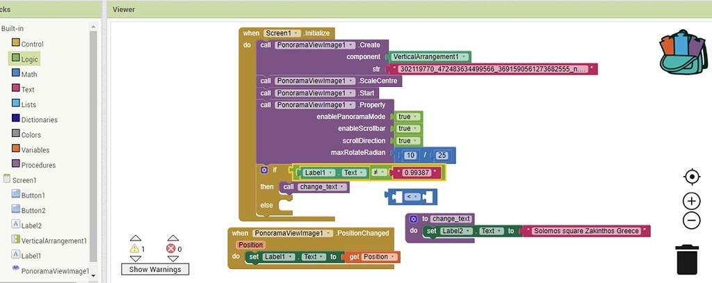 Panoramic Photos,. Can i upload it on an app and select points on them ...