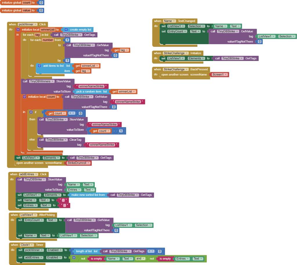 Randomly Draw From A List And Remove Name Drawn Mit App Inventor Help Mit App Inventor Community