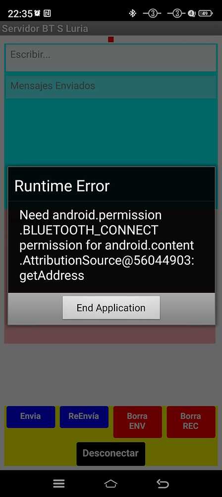 Error BLUETOOTH_CONNECT - MIT App Inventor Help - MIT App Inventor Community