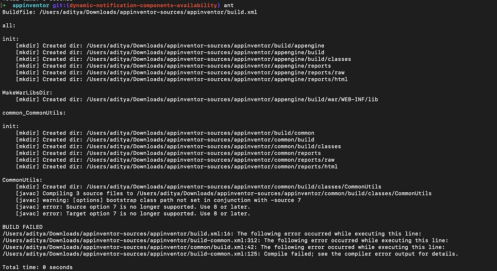 Problem Building App Inventor In Mac Os Ventura Open Source Development Mit App Inventor