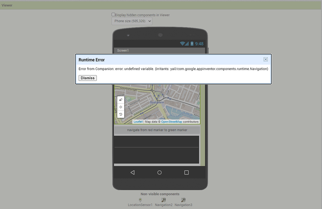 Cannot find component: Navigation(not available on current iOS distribution) - App Inventor for ...