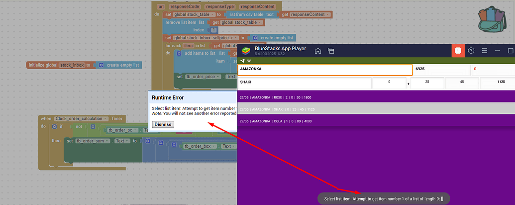 The Operation Cannot Accept The Arguments [“”] [[]] Mit App Inventor Help Mit App