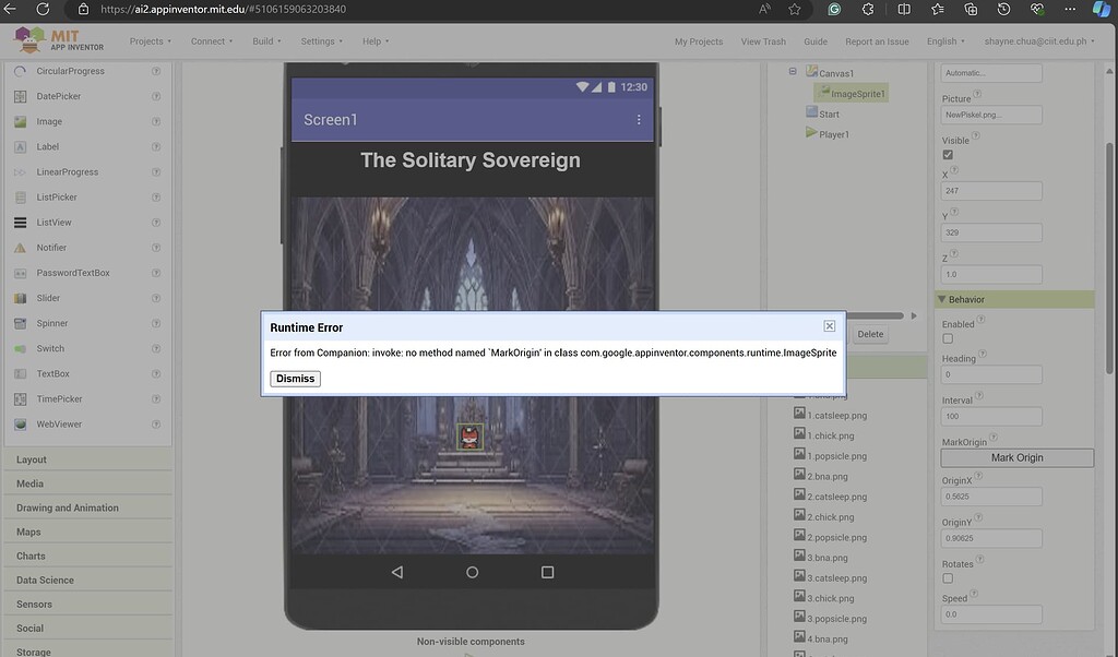 Need help with Mark Origin on spiriteimage - Bugs and Other Issues ...