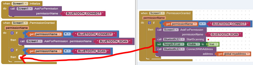 Android Permissions Ble Android 12 Mit App Inventor Help Mit App Inventor Community
