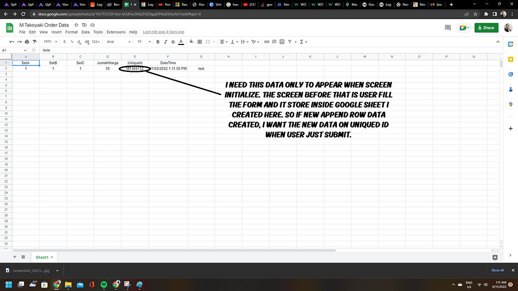 Read cell data from new append row in google sheet - MIT App Inventor Help - MIT App Inventor ...