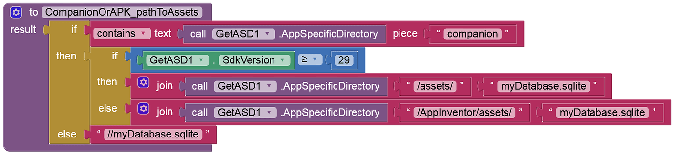 How do I use an SQLite 3 DB on Android 11 and up? - General Discussion - MIT App Inventor Community