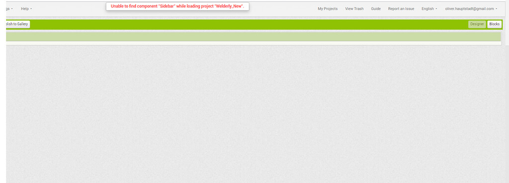 Unable to find component "Sidebar" while loading project "project-name" - MIT App Inventor Help ...