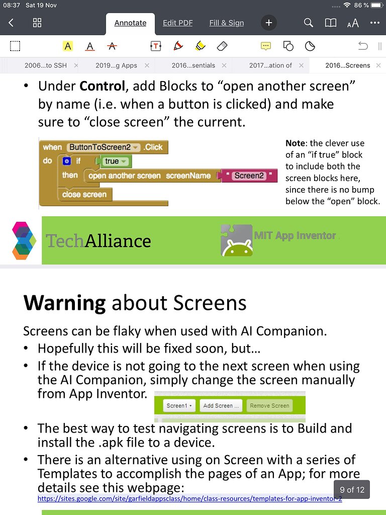 Opening another screen AND closing the current one - General Discussion ...