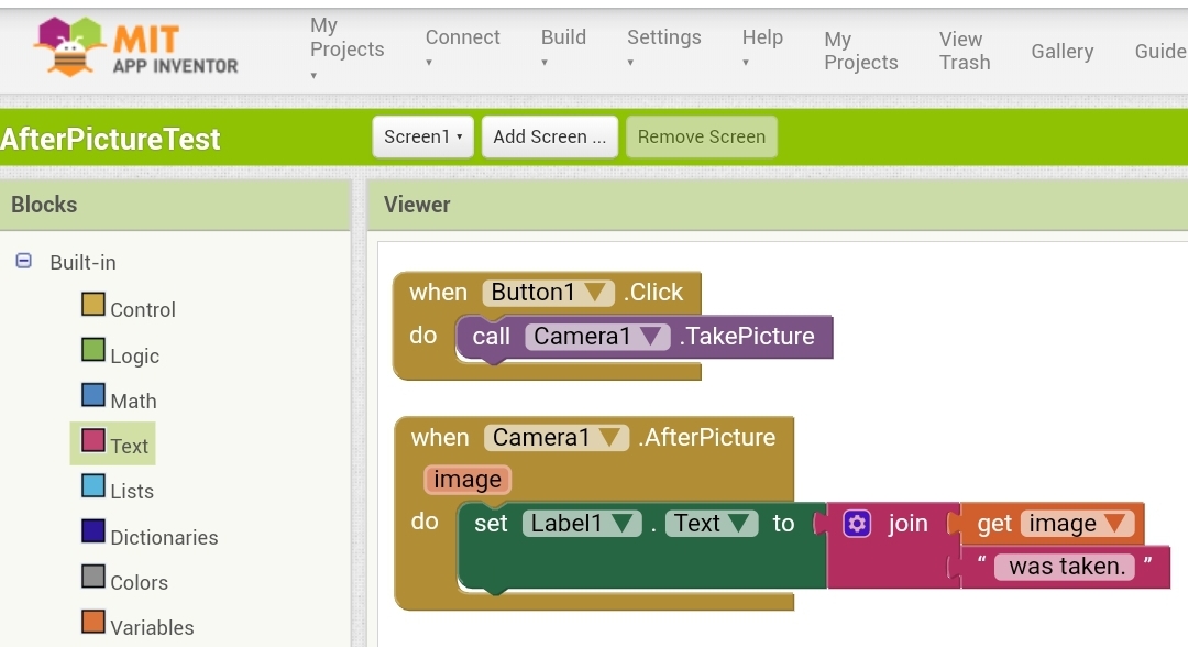 Camera Object Does Not Trigger Afterpicture Event At First Picture 