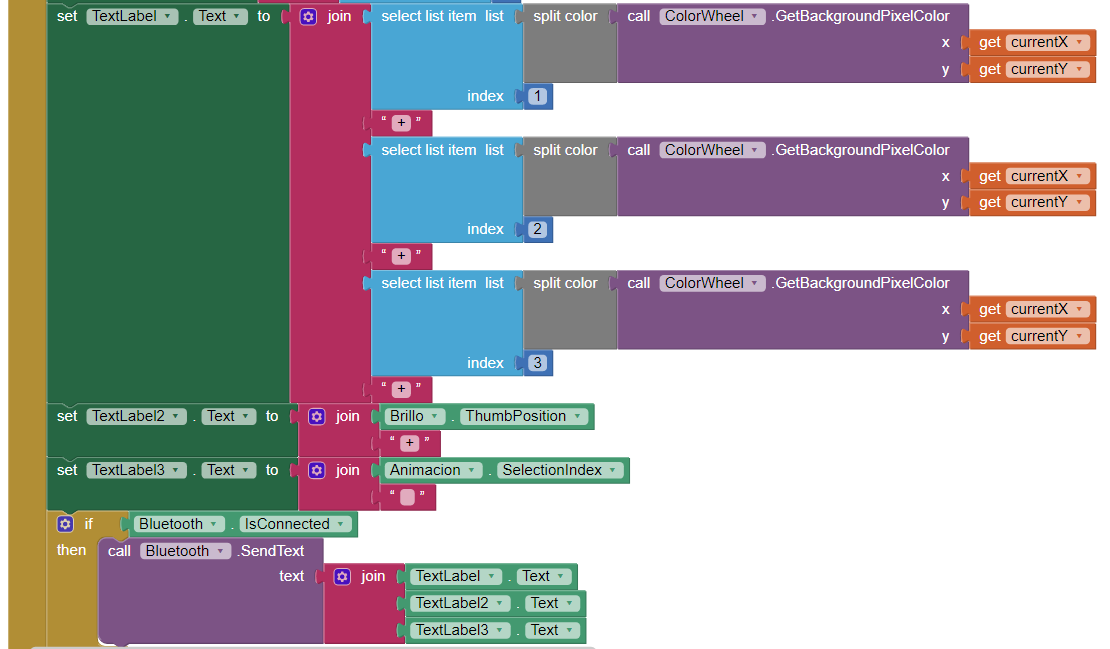 Multiple Values To Arduino Mit App Inventor Help Mit App Inventor Community