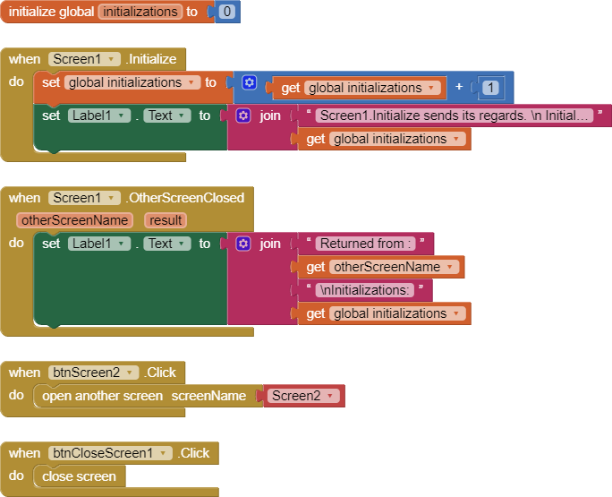 Detect The Opening Of The App 11 By Anke Mit App Inventor Help Mit App Inventor Community
