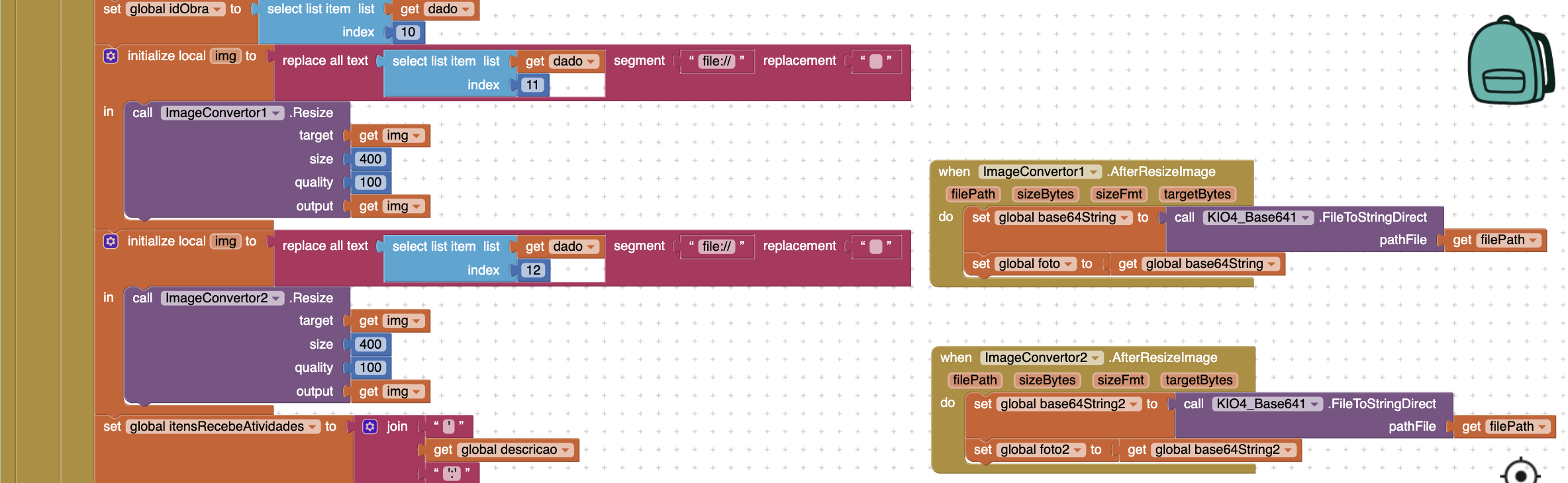 Error when exporting saved photos in SQLite to Mysql remote server ...